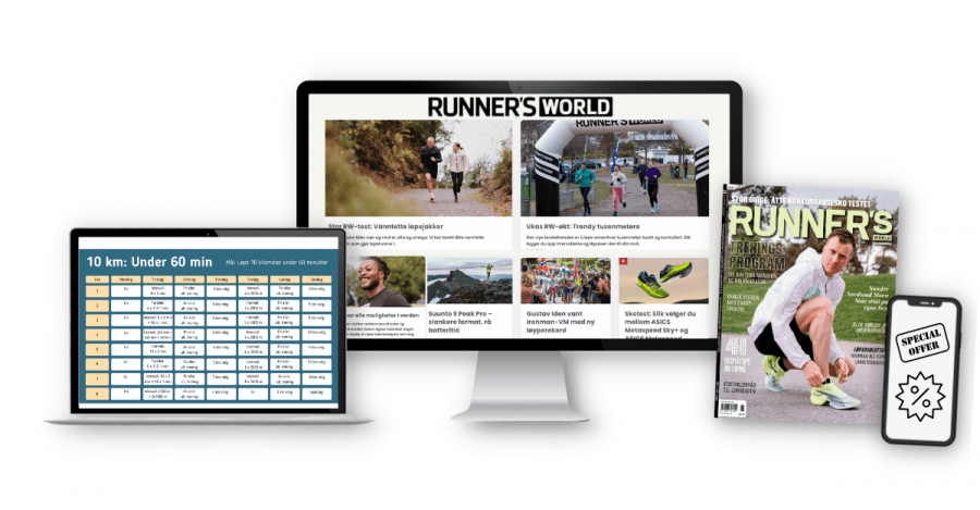 Runner's World-medlemskap: 790, - 1 år (4 utg) - Runner's World Norge